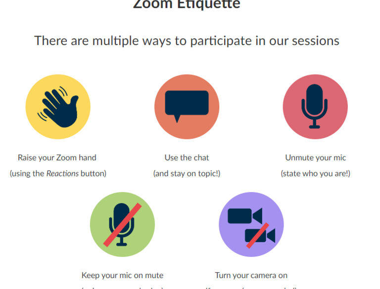 Zoom Etiquette | Multiple Participation Options | Mizzou Online: Teaching