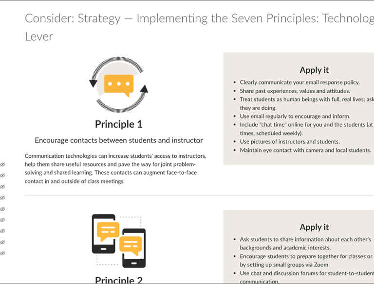 Implementing the Seven Principles: Technology as Lever | Missouri ...