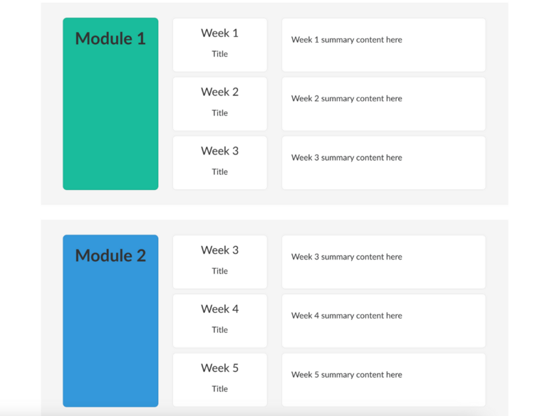 Multi-week module organizer | 8 weeks | Missouri Online: Teaching